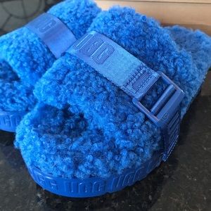 UGG | Shoes | New Ugg Fluffita Slipper Classic Blue Slip On Royal Blue ...